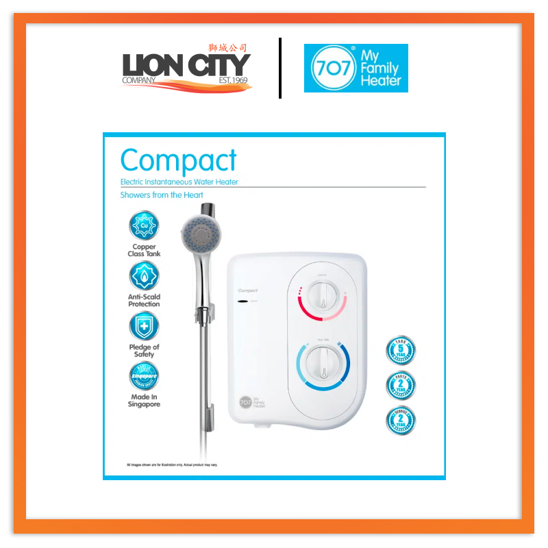 707 Compact Instant Water Heater - Lion City Company