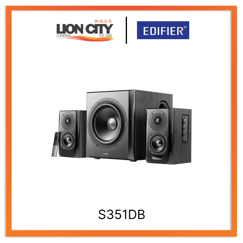 EDIFIER S351DB BLACK 2.1 Speaker 150W - Lion City Company