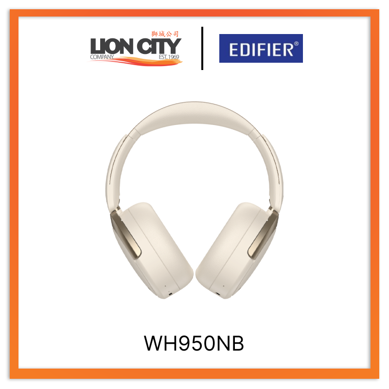 EDIFIER WH950NB IVORY Anc HI-RES Wireless Headphone - Lion City Company