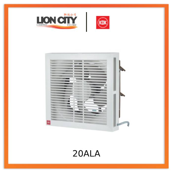 KDK 20ALA Wall Mount Ventilating Fan 20cm - Lion City Company