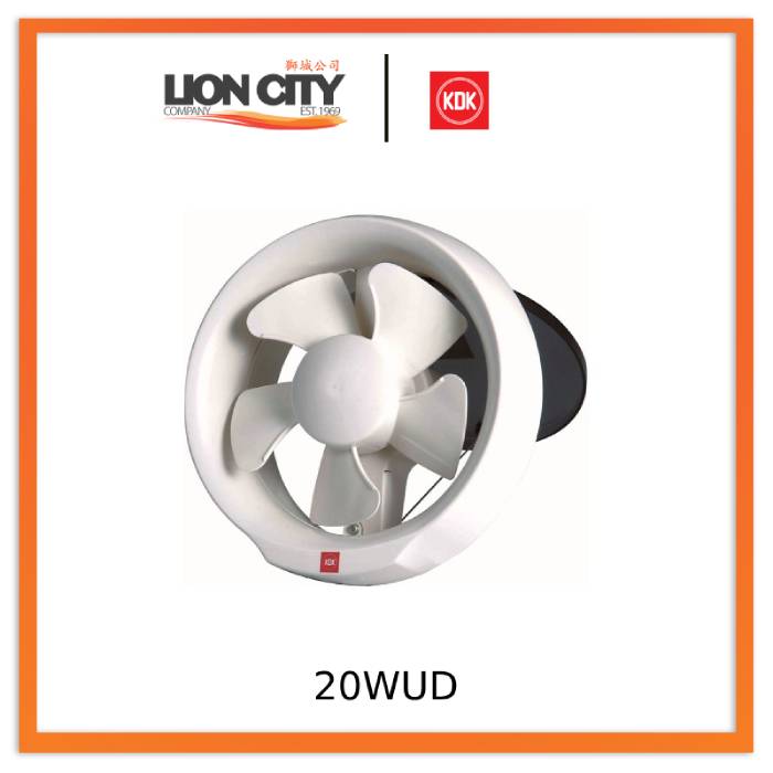 KDK 20WUD Window Mount Ventilating Fan 20cm - Lion City Company