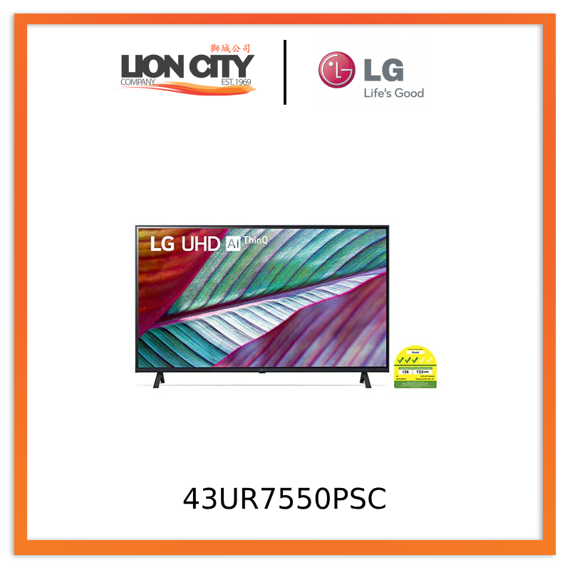 LG 43UR7550PSC UHD UR75 43" 4K Smart TV, 2023 - Lion City Company