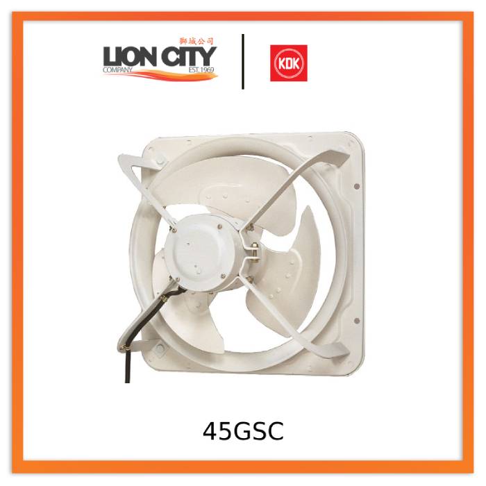 KDK 45GSC Industrial Ventilating Fan (High Pressure) 45cm - Lion City ...