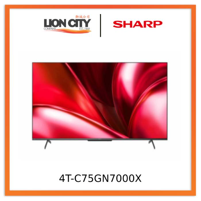 Sharp 4T-C75GN7000X 75in 4K ULTRA HD LED TV - Lion City Company