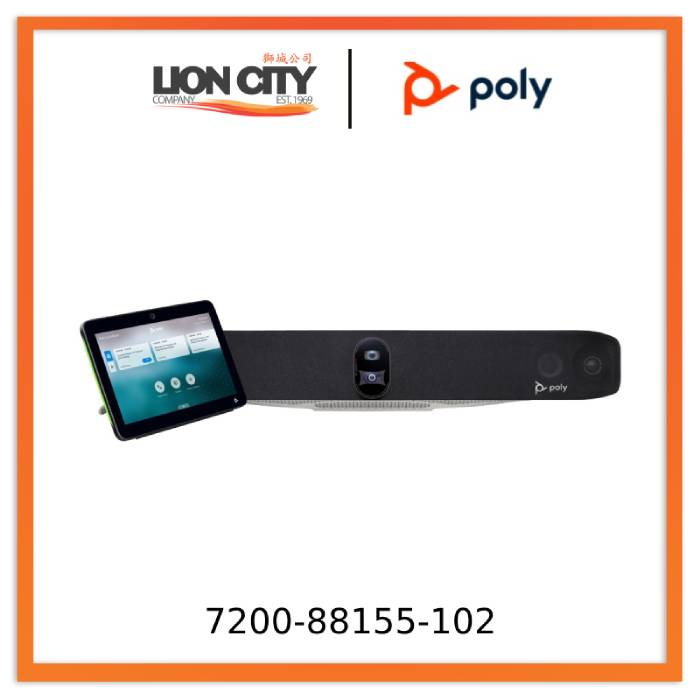 Poly Studio X70 All-In-One Video Bar with TC10 Controller Kit - Lion ...