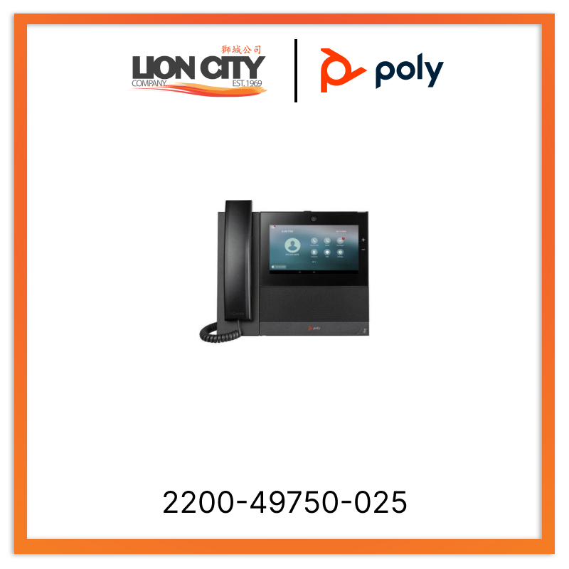 Poly CCX 700 SIP Phone with handset PoE 2200-49750-025 - Lion City Company