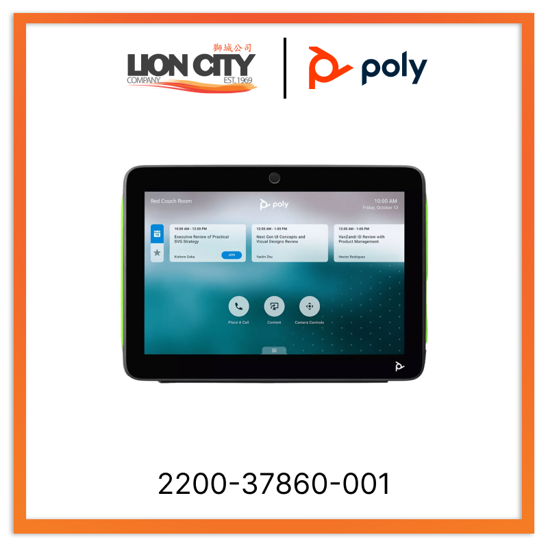 Poly TC10 Touch Controller Black (875K5AA) Video Conferencing - Lion ...