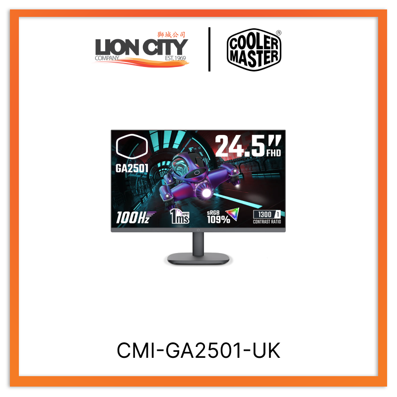 Cooler Master CMI-GA2501-UK FHD 100Hz Ips Gaming Monitor - Lion City ...