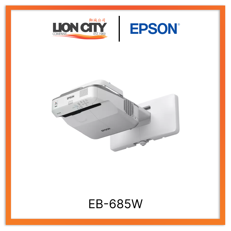 Epson EB-685W Ultra-Short Throw WXGA 3LCD Projector - Lion City Company