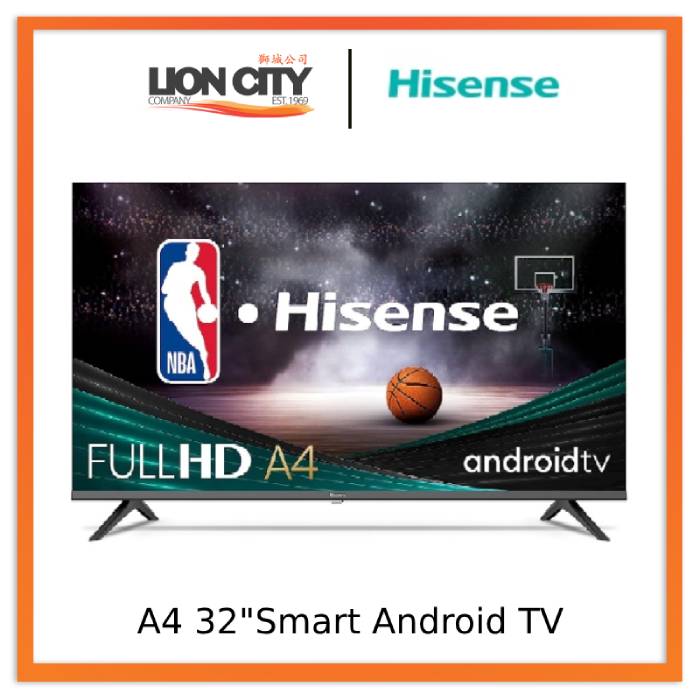 Hisense A4 40" Smart Android TV - Lion City Company
