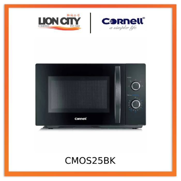 Cornell CMOS25BK 25L Microwave Oven - Lion City Company