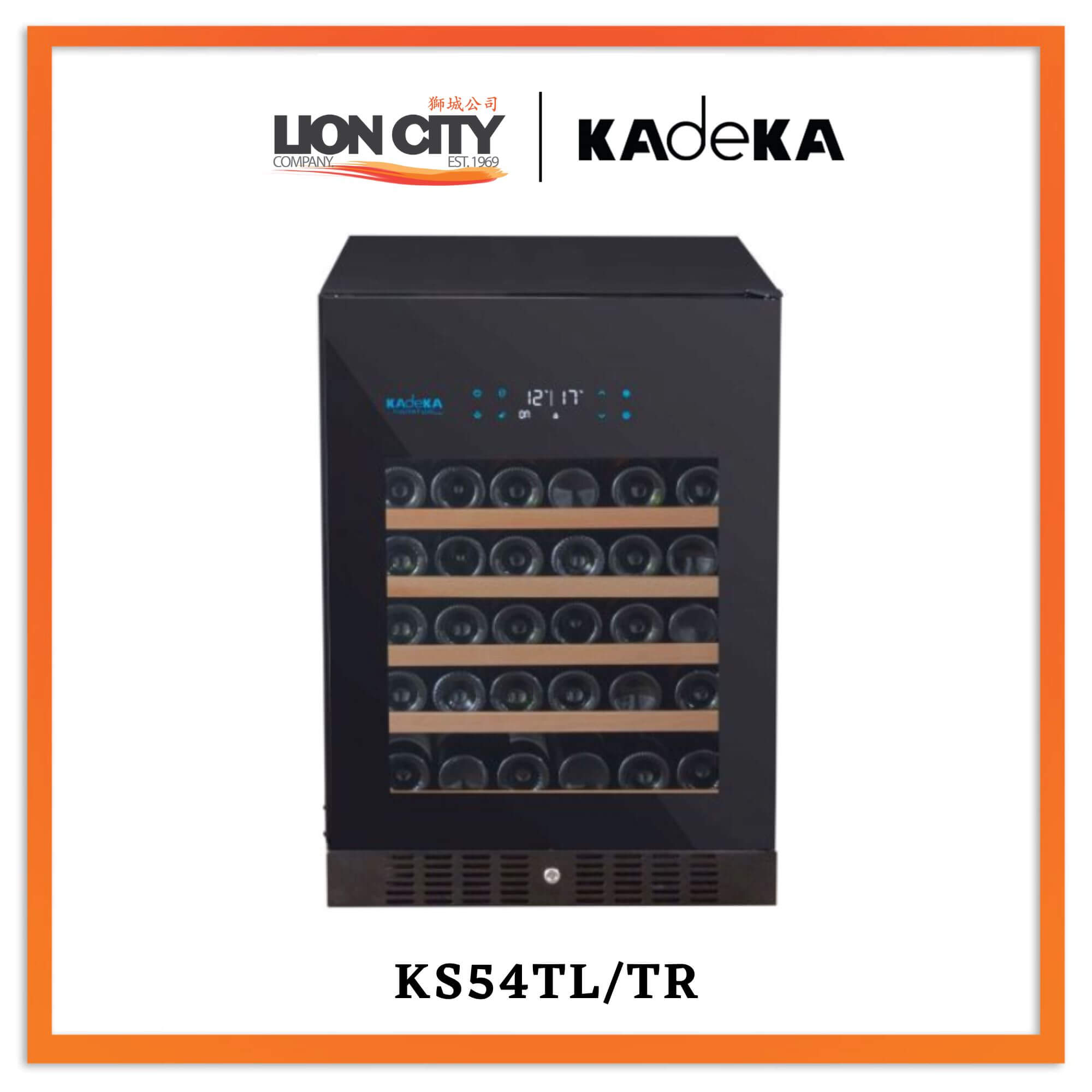 Kadeka KS54TL/TR 54 Bottles Signature Wine Chiller - Lion City Company