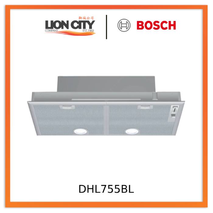 Bosch DHL755BL Series 4 canopy cooker hood 75 cm Silver metallic - Lion ...