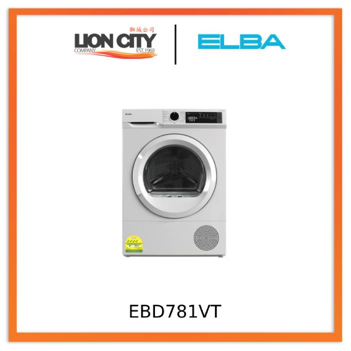 Elba EBD781VT Heat Pump Dryer - Lion City Company