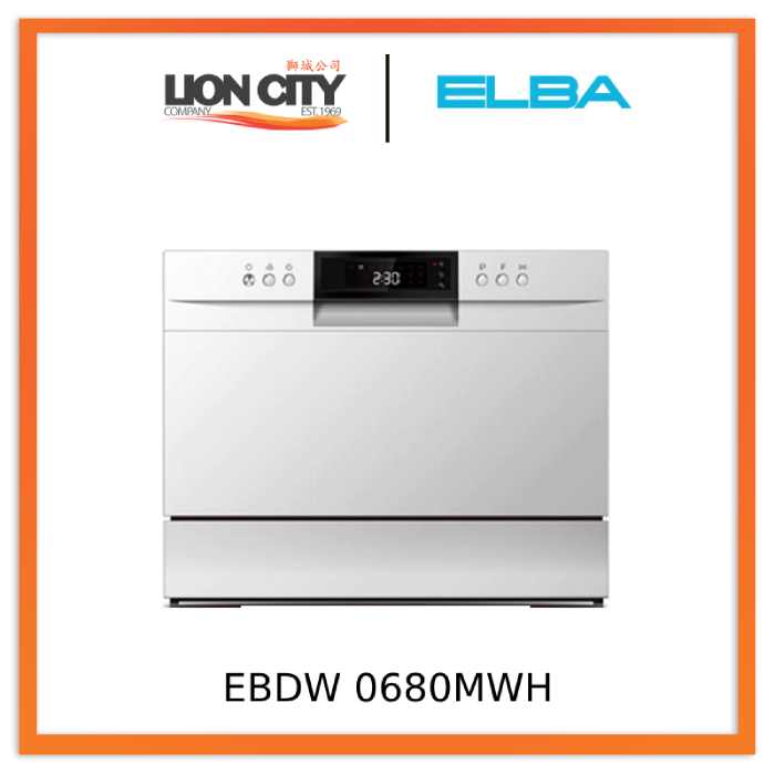 Elba EBDW 0680MWH Freestanding Dishwasher - Lion City Company