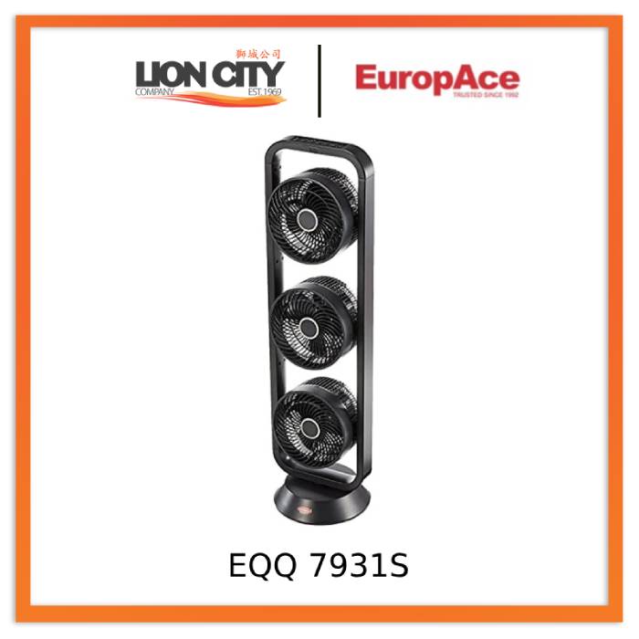 EUROPACE EQQ 7931S Trio Turbo Oscillating Fan (9”) - Lion City Company