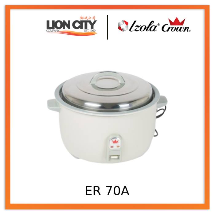 Crown ER 70A 12 Litre Electric Rice Cooker - Lion City Company