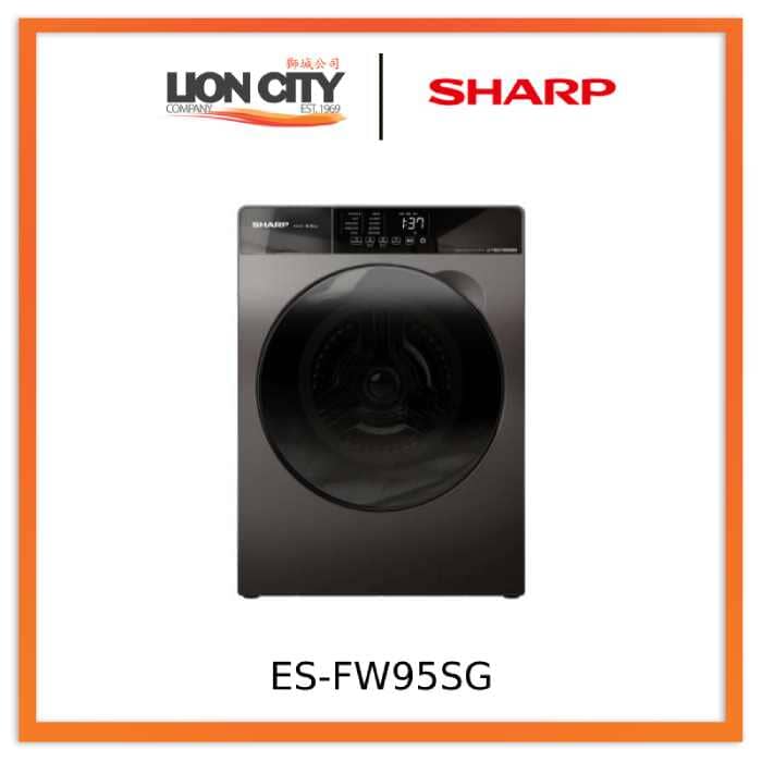 Sharp ES-FW95SG 9.5kg Front Load Washing Machine - Lion City Company