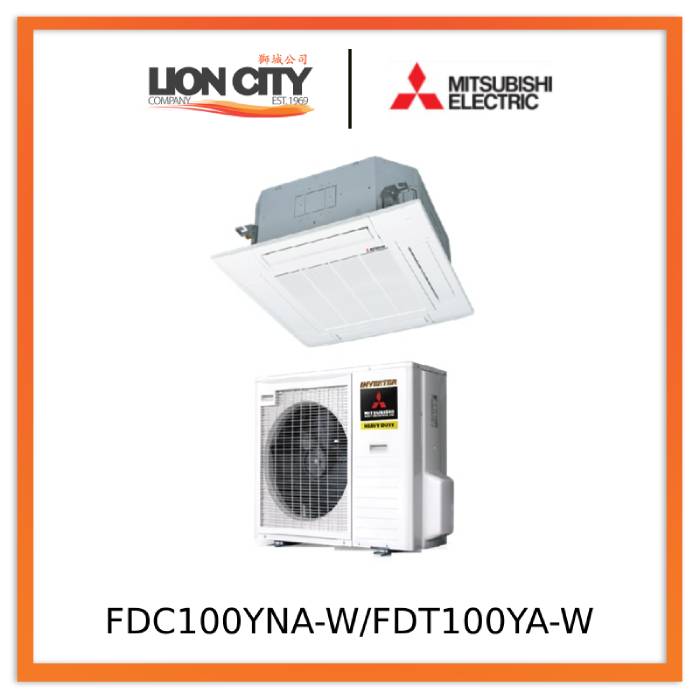 Mitsubishi FDC100YNA-W/FDT100YA-W Hv Cassette Aircon - Lion City Company