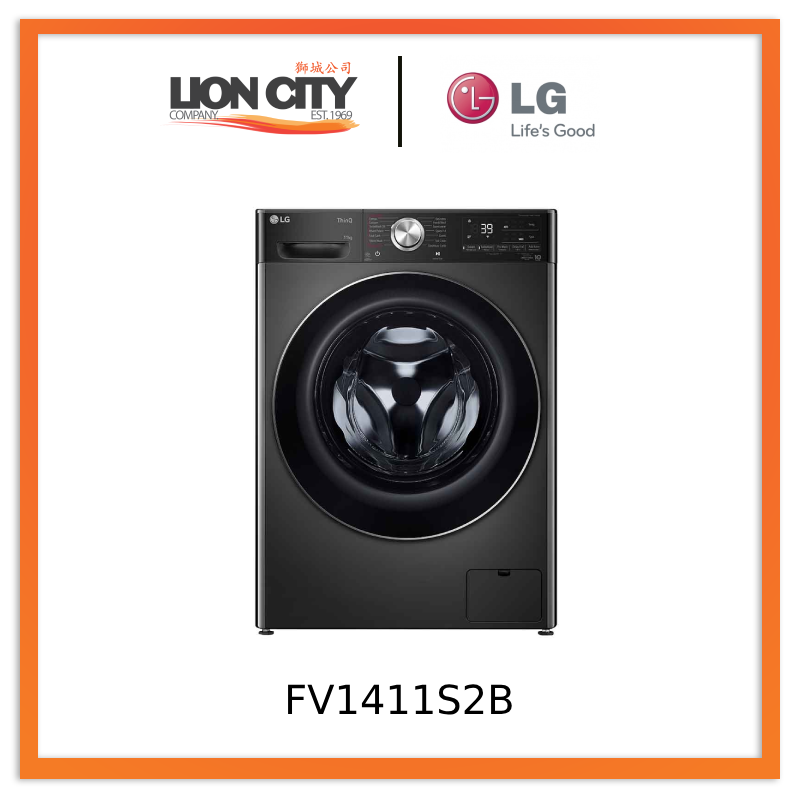 LG FV1411S2B 11kg, AI Direct Drive Front Load Washing Machine - Lion ...