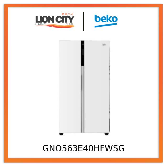 Beko GNO563E40HFWSG 532L Side-by-Side Fridge - Lion City Company