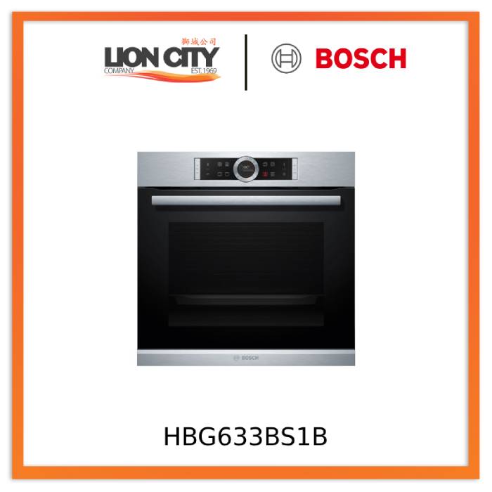 Bosch HBG633BS1B Built-in Single Electric Oven in Brushed Steel - Lion ...