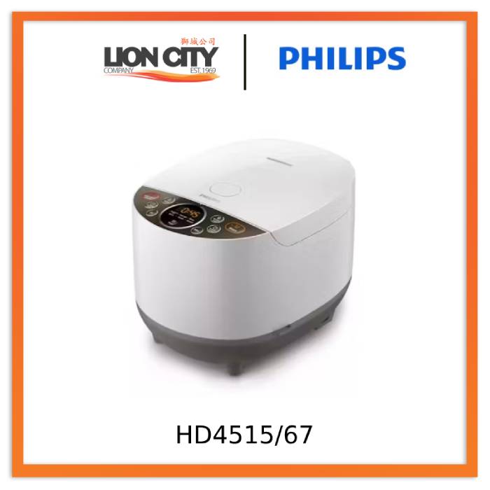 Philips HD4515/67 1.8L Daily Collection Fuzzy Logic Rice Cooker - Lion ...