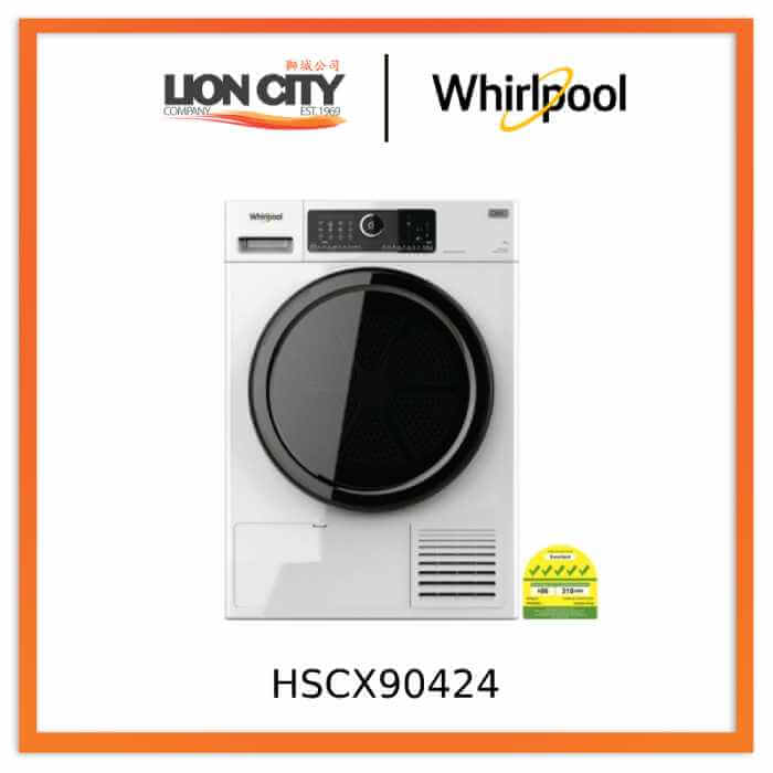 Whirlpool Hscx90424 9kg Heat-pump Dryer (5 Ticks) - Lion City Company