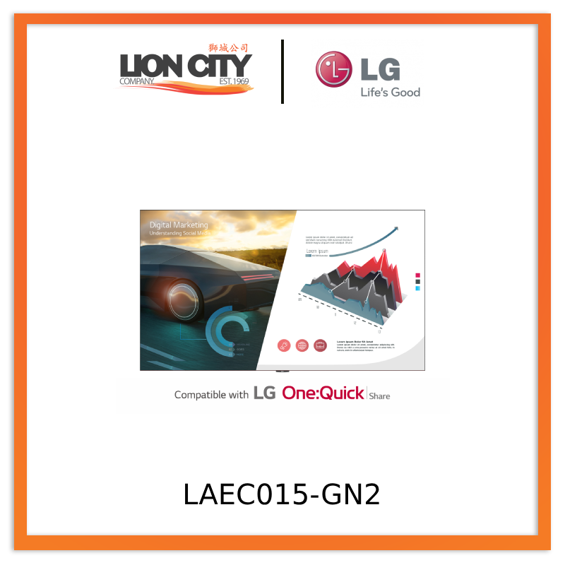 LG LAEC015-GN2 136" LG LED Signage All-in-One Smart Series - Lion City ...