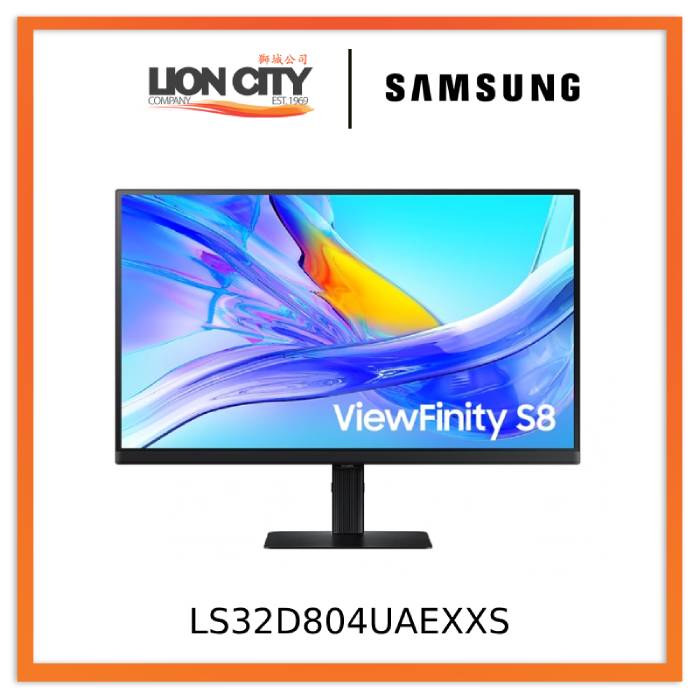 Samsung LS32D804UAEXXS 32" ViewFinity S8 S80UD UHD Monitor - Lion City ...