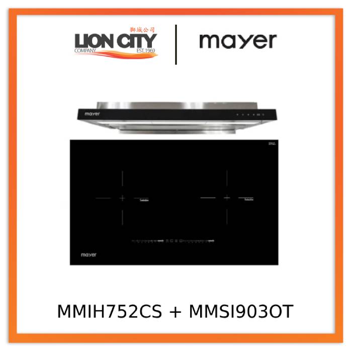 Mayer MMIH752CS 75cm 2 Zone Induction Hob with Slider + MMSI903OT Cm S ...