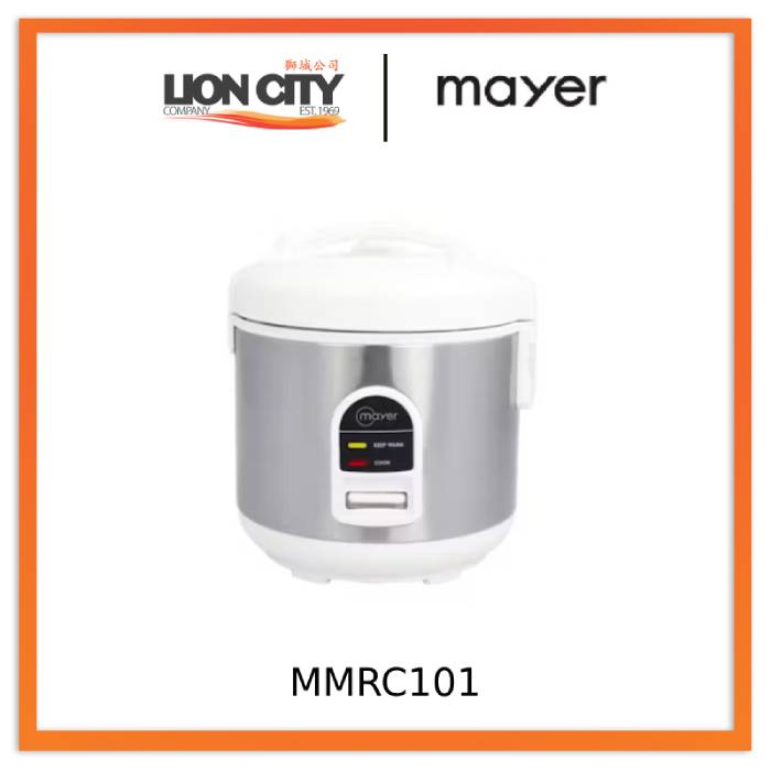 Mayer MMRC101 1L Rice Cooker - White - Lion City Company