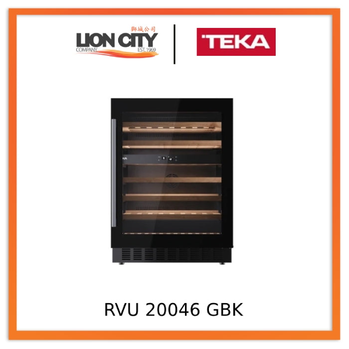 Teka RVU 20046 GBK Free Standing Wine Cooler With Capacity for 46 Bott ...