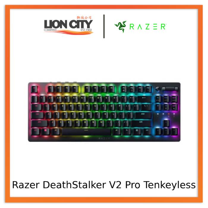 Razer DeathStalker V2 Pro Tenkeyless Wireless Gaming Keyboard - Lion ...