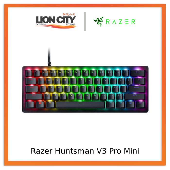 Razer Huntsman V3 Pro Mini 60% Esports Gaming Keyboard - Lion City Company