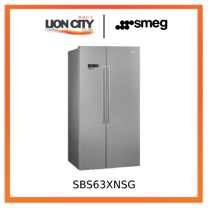 Smeg SBS63XNSG Side by Side Fridge 580L - Lion City Company