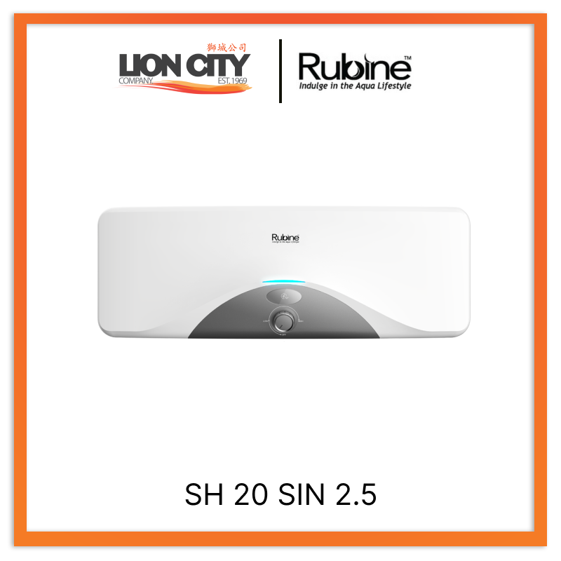 Rubine SH 20 SIN 2.5 Electric Storage Water Heater - Lion City Company