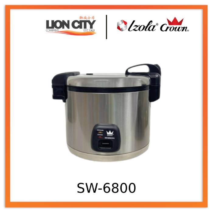 Crown SW-6800 6 Litre Keep Warm Rice Cooker - Lion City Company