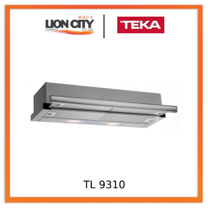 Teka TL 9310 Inox Pull-out Hood With Double Motor Turbine and 2 Speeds ...