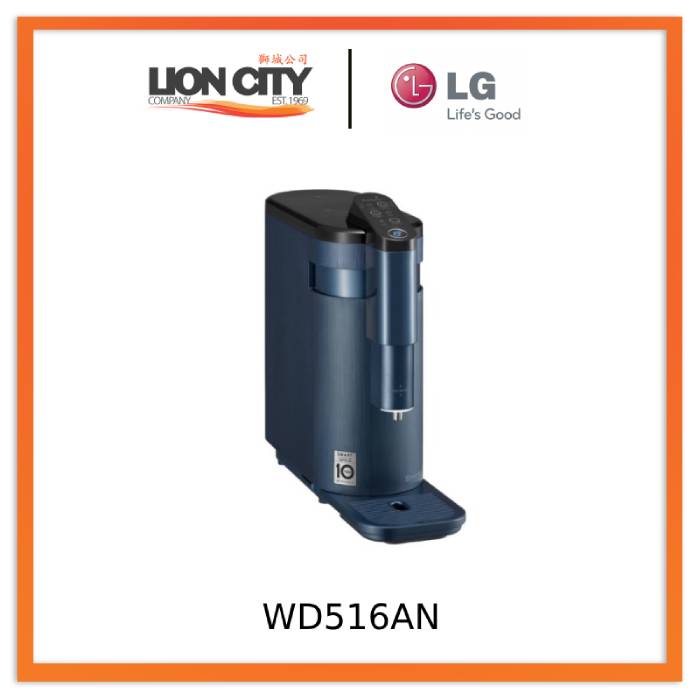 LG WD516AN Tankless Water Purifier with 4-Stage Filtration in Navy Blu ...