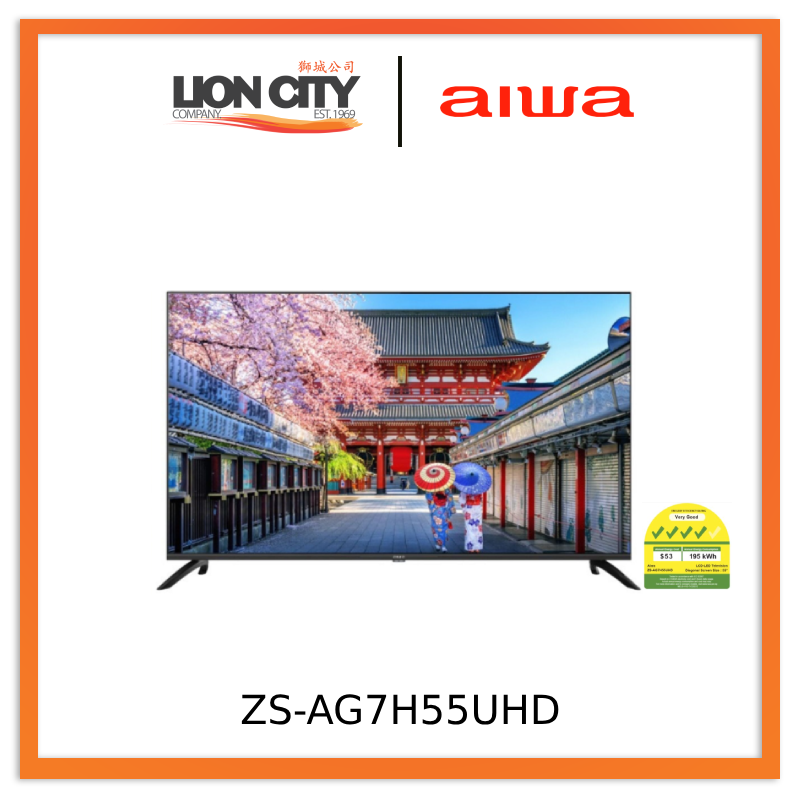 Aiwa ZS-AG7H55UHD 55″ | 4K HDR | Android 11 Smart TV | Frameless TV ...