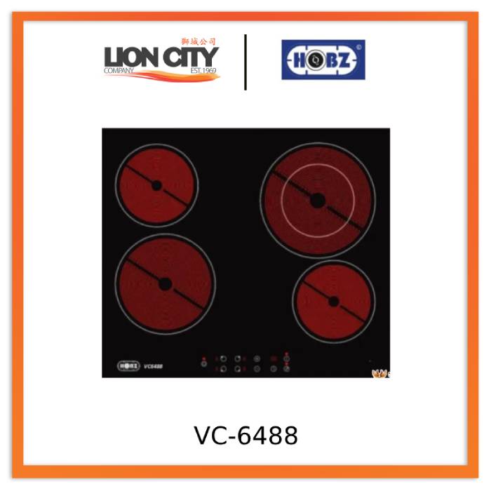 HOBZ VC-6488 Ceramic Hob VC6488 - Lion City Company