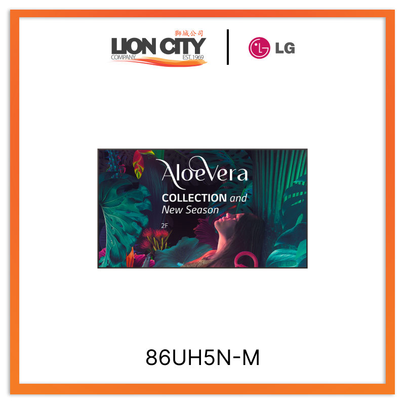 LG 86UH5N-M 86" 4K UHD Signage - Lion City Company