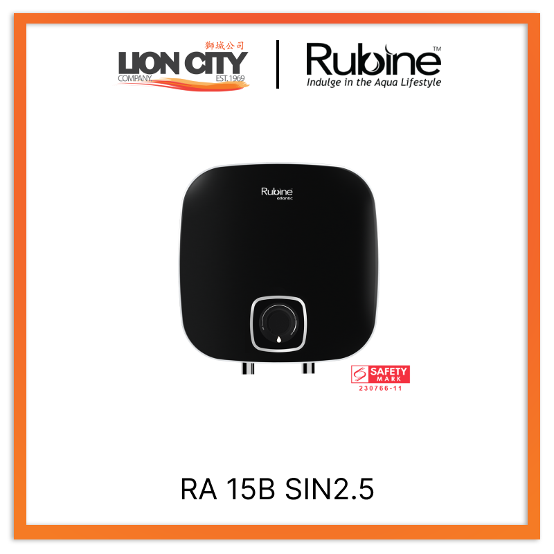 Rubine RA 15B SIN2.5 Paris 15L Above-Sink Storage Water Heater - Lion City Company