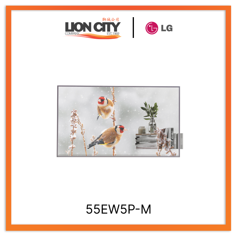 LG 55EW5P-M 55" Transparent OLED Signage - Lion City Company