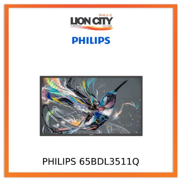 Philips Q-Line 65BDL3511Q 65" UHD Display - Lion City Company