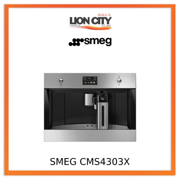 Smeg CMS4303X Automatic Built-in Espresso Coffee Machine 45cm Compact ...