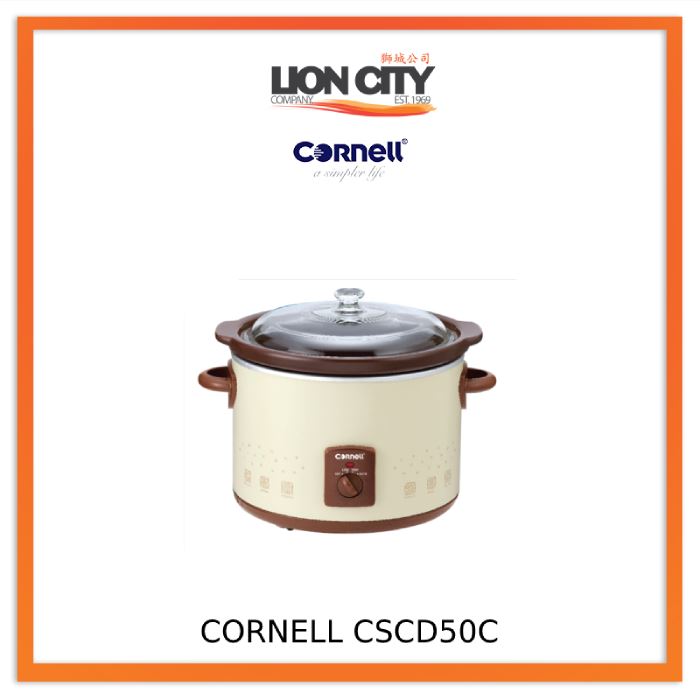 Cornell CSC-D50C Slow Cooker 5.0L - Lion City Company