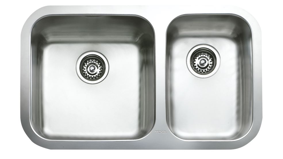Teka BE 2B 785 RHD Undermount Stainless Steel Sink with two bowls ...