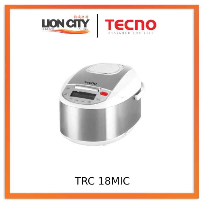 Tecno TRC 18MIC 1.8L Fuzzy Logic Automatic Rice Cooker - Lion City Company